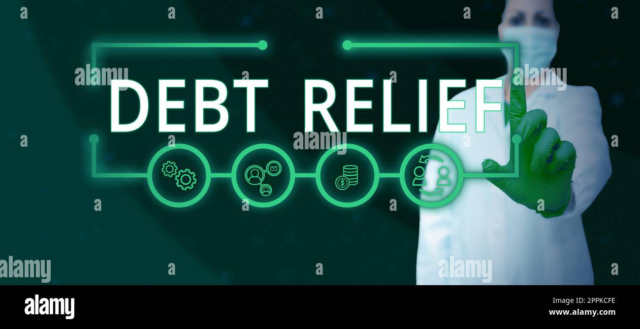 Inspiration showing sign Debt Relief. Business idea partial or total ... Inspiration showing sign Debt Relief. Business idea partial or total ...