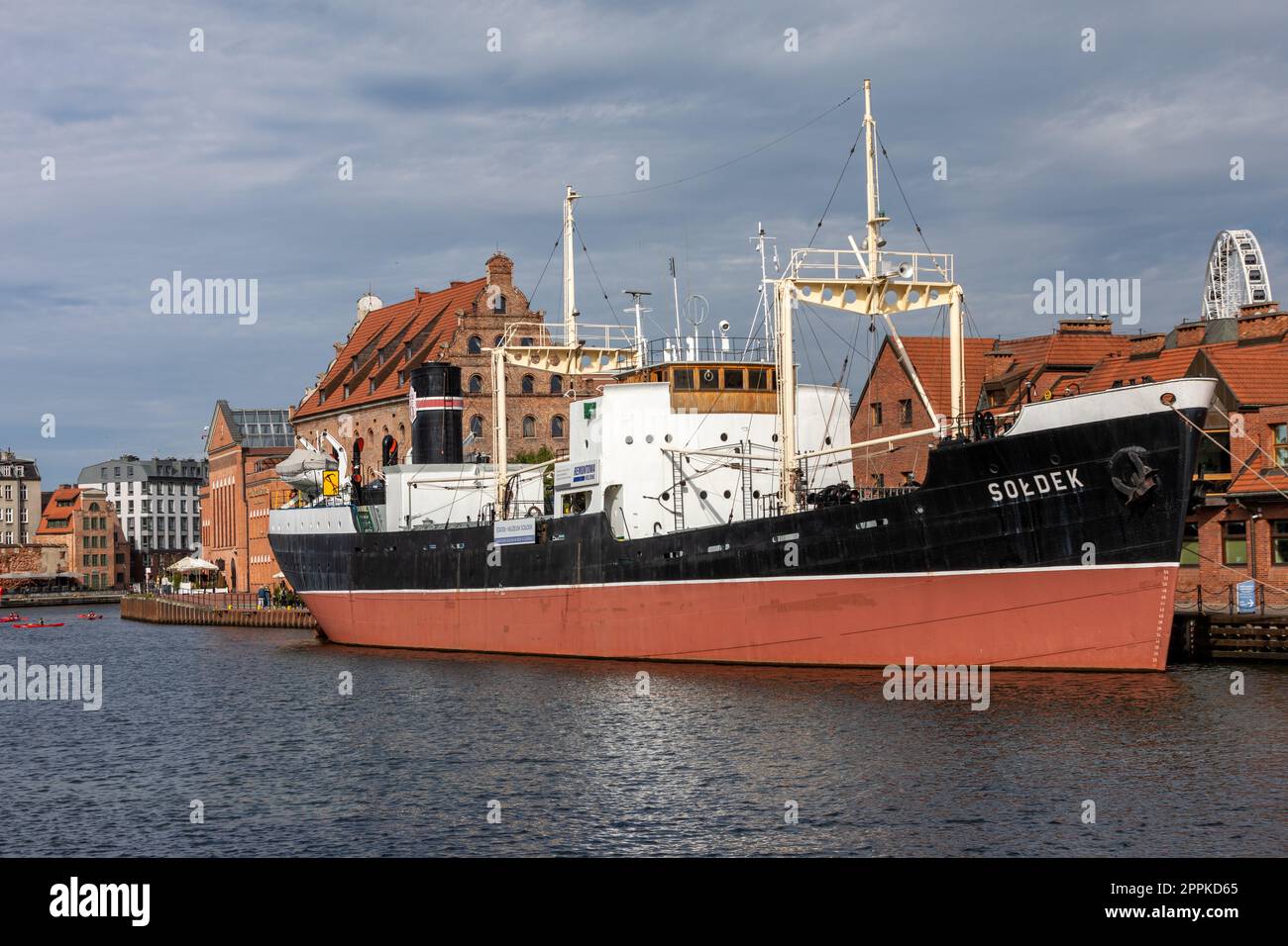 Soldek the first ship built in Poland after World War II to the Gdansk ...