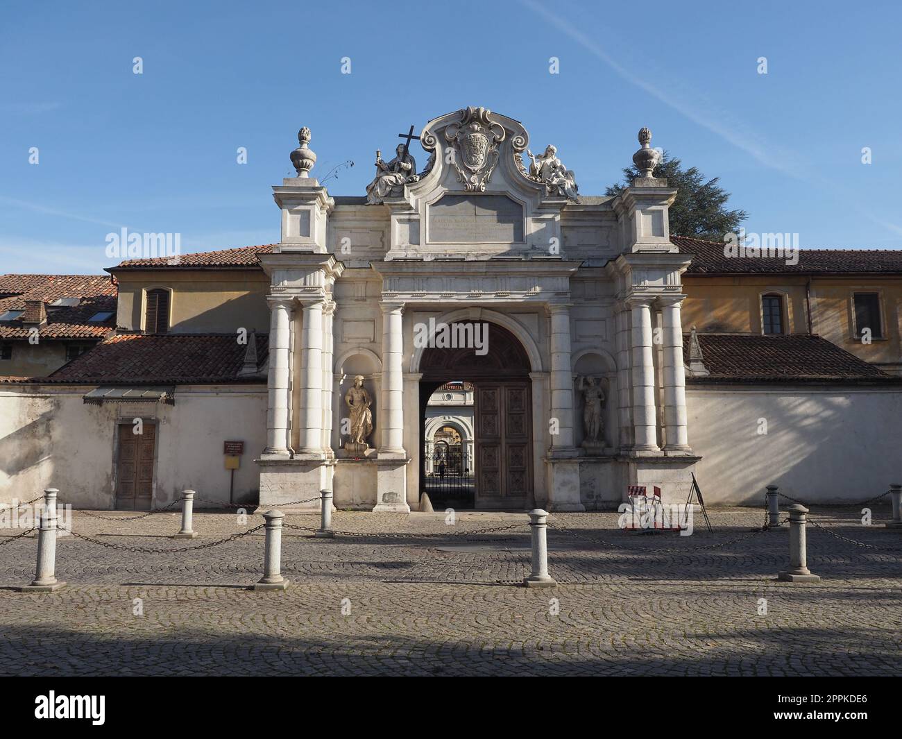 La Certosa former monastery and insane asylum entrance portal in ...