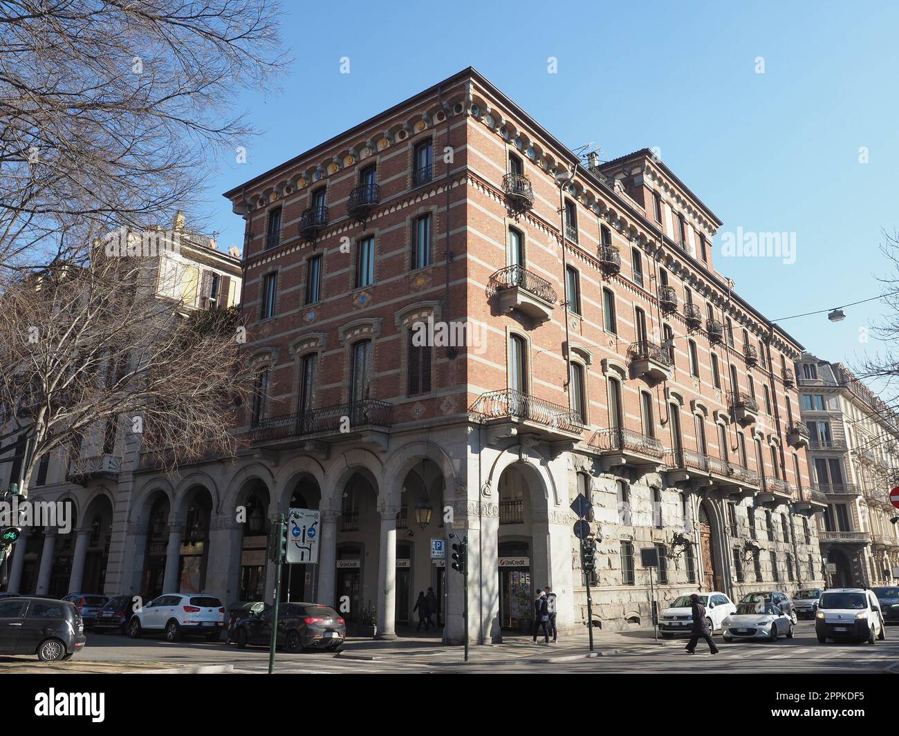 Corso Vinzaglio and Corso Matteotti in Turin Stock Photo - Alamy