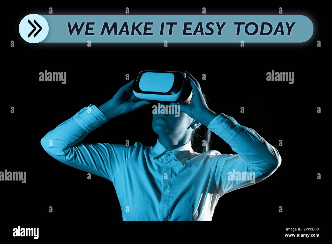 Conceptual display We Make It Easy Today. Business showcase Offering ...