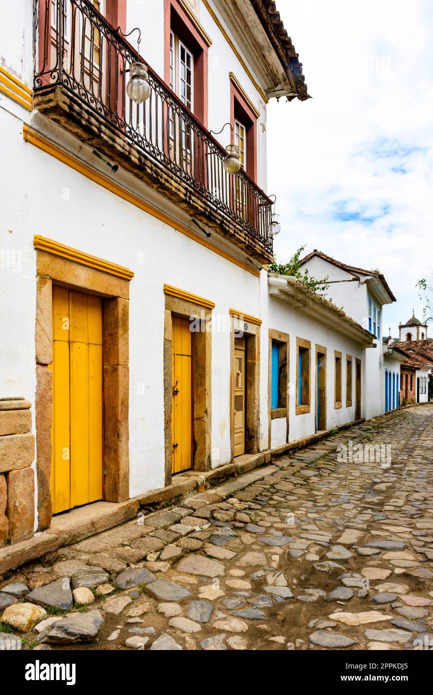Bucolic street in the historic city of Paraty Stock Photo - Alamy