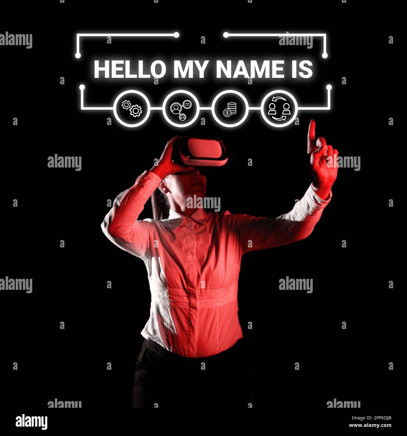 Text caption presenting Hello My Name Is. Business showcase introducing ... Text caption presenting Hello My Name Is. Business showcase introducing ...