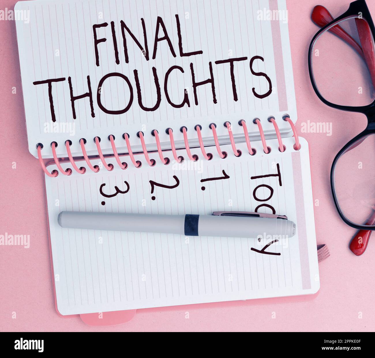 Text showing inspiration Final Thoughts. Conceptual photo Conclusion ...