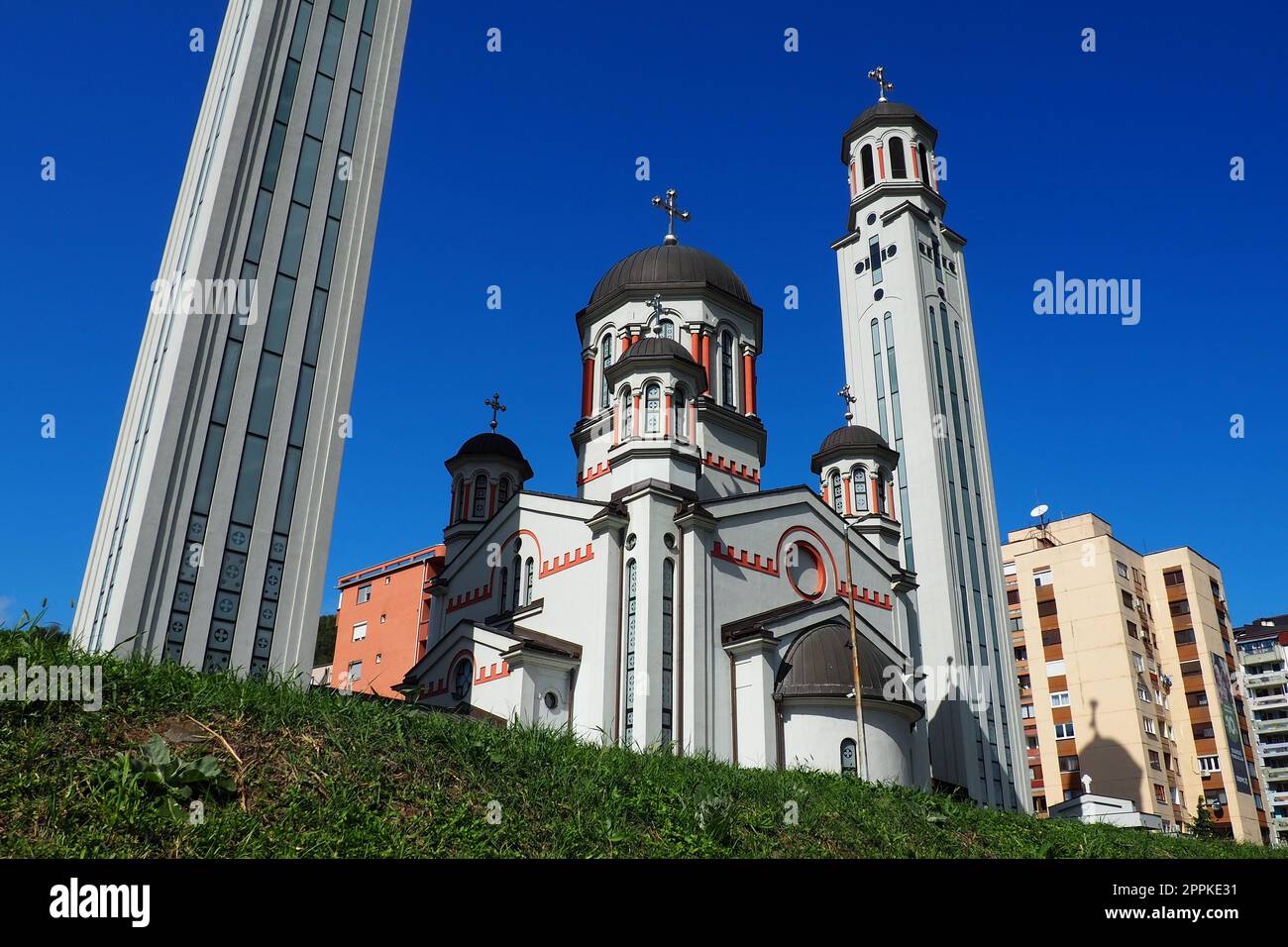 Zvornik, Bosnia and Herzegovina, 1 October 2022 The Cathedral of the ...