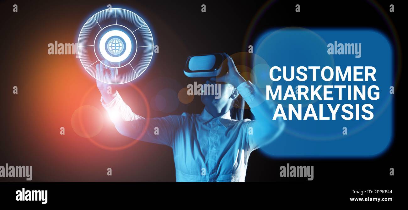 Hand writing sign Customer Marketing Analysis. Concept meaning customer ...