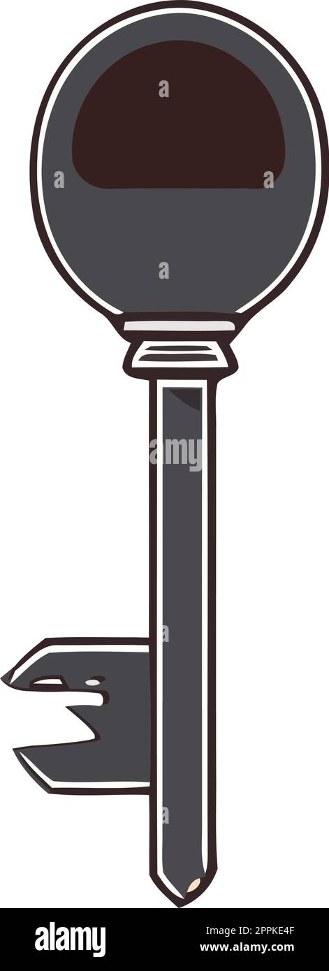 Metallic key illustration Stock Vector Image & Art - Alamy