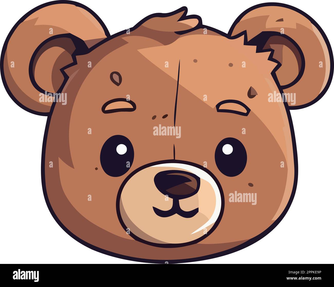 teddy bear toy face Stock Vector Image & Art - Alamy