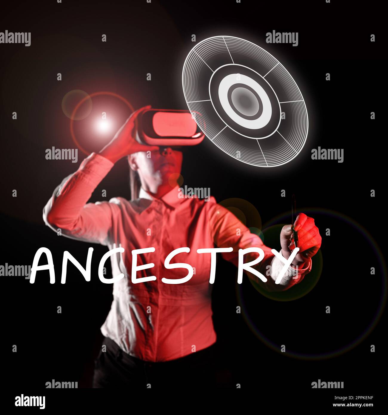 Text showing inspiration Ancestry. Word for the history or ...