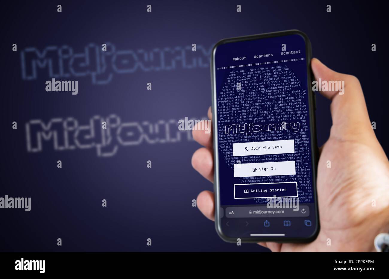 Ai midjourney logo on hi-res stock photography and images - Alamy