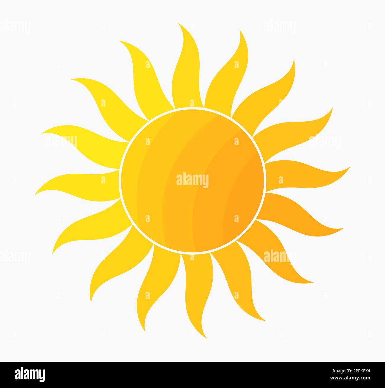 Sun symbol summer shine icon. Vector illustration Stock Vector Image ...