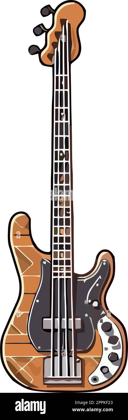 Playing guitar strings creates musical notes Stock Vector Image & Art ...