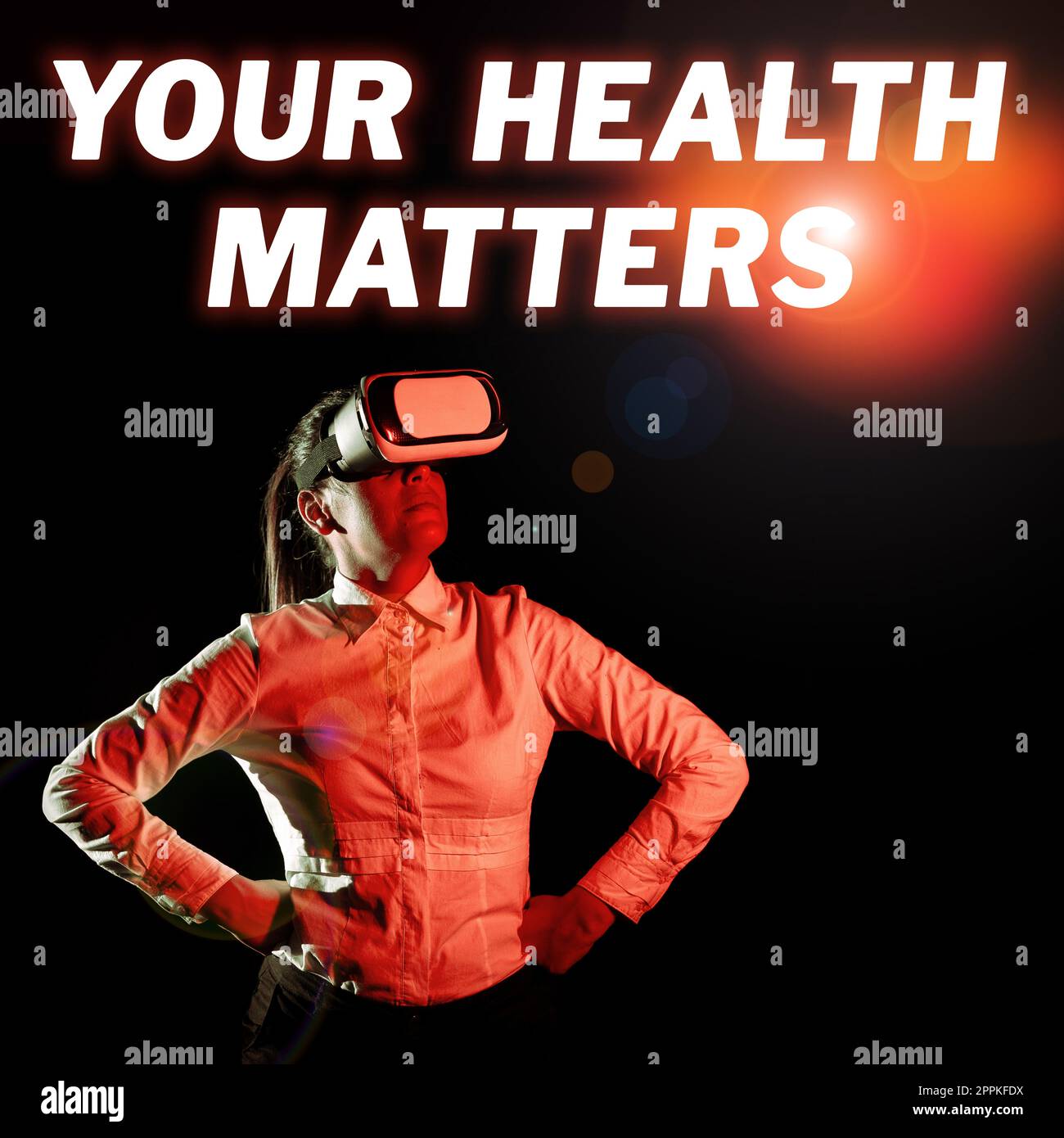 Text caption presenting Your Health Matters. Business overview good ...