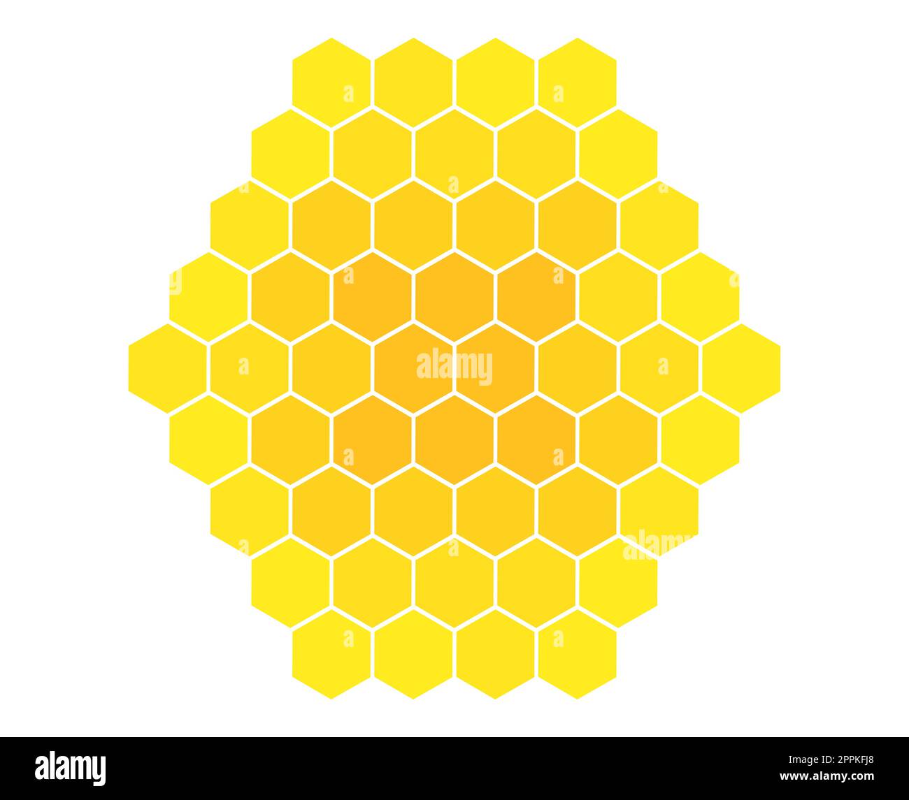 Bee honeycomb symbol isolated on white background. Vector illustration ...