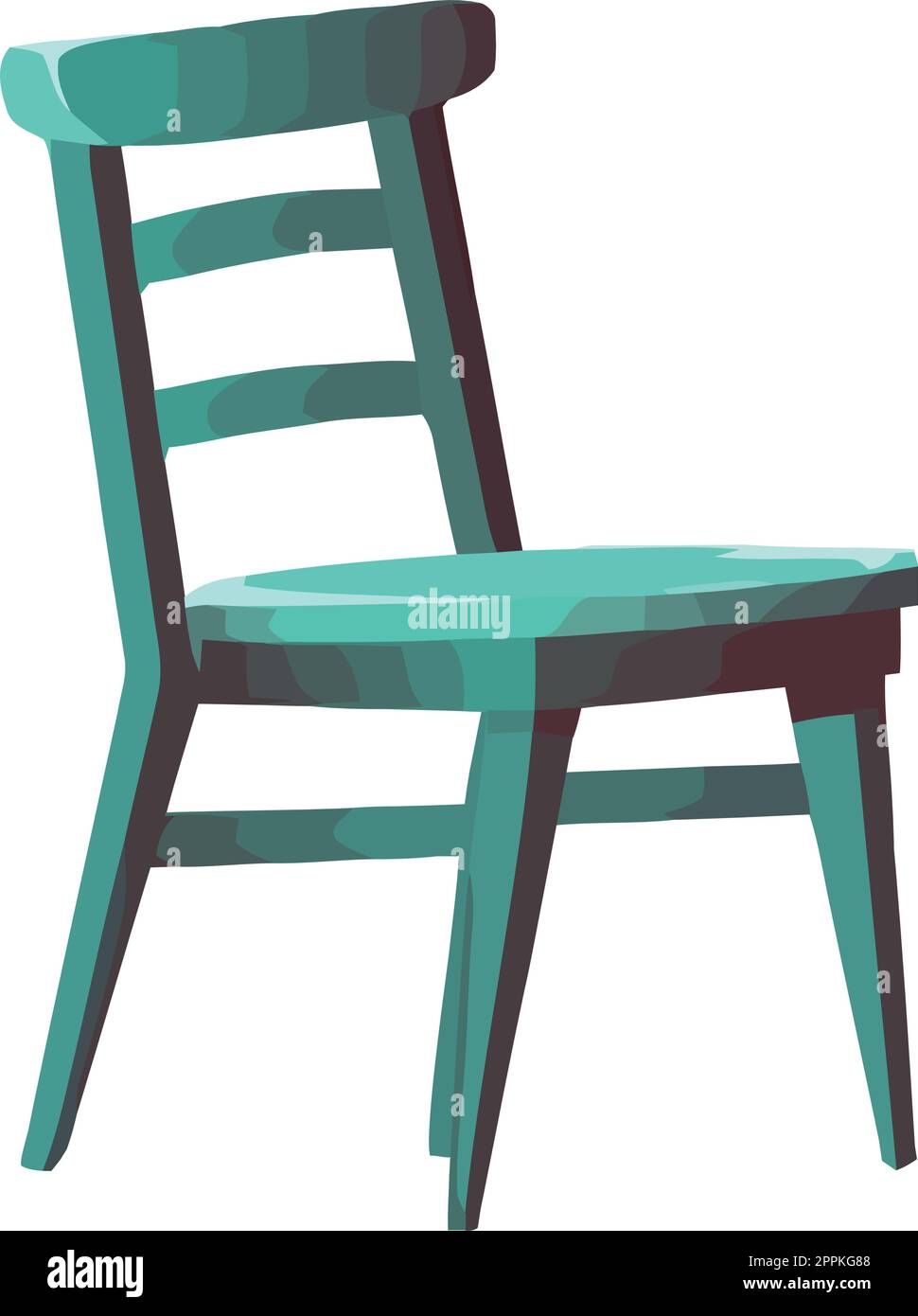 Blue metal armchair Stock Vector Images - Alamy