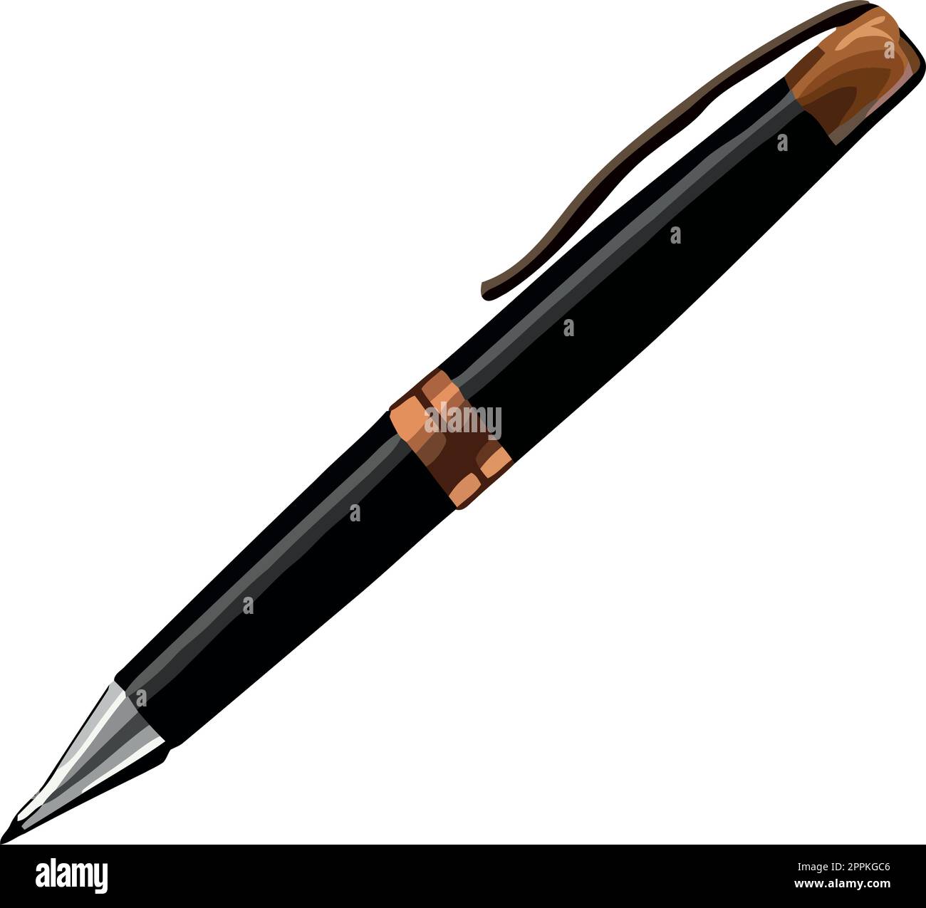Metallic ballpoint pen Stock Vector Image & Art - Alamy