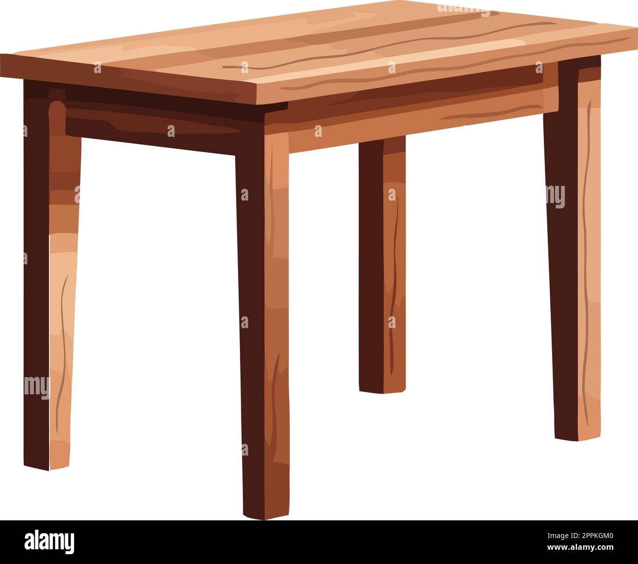 Wooden modern desk illustration design Stock Vector Image & Art - Alamy