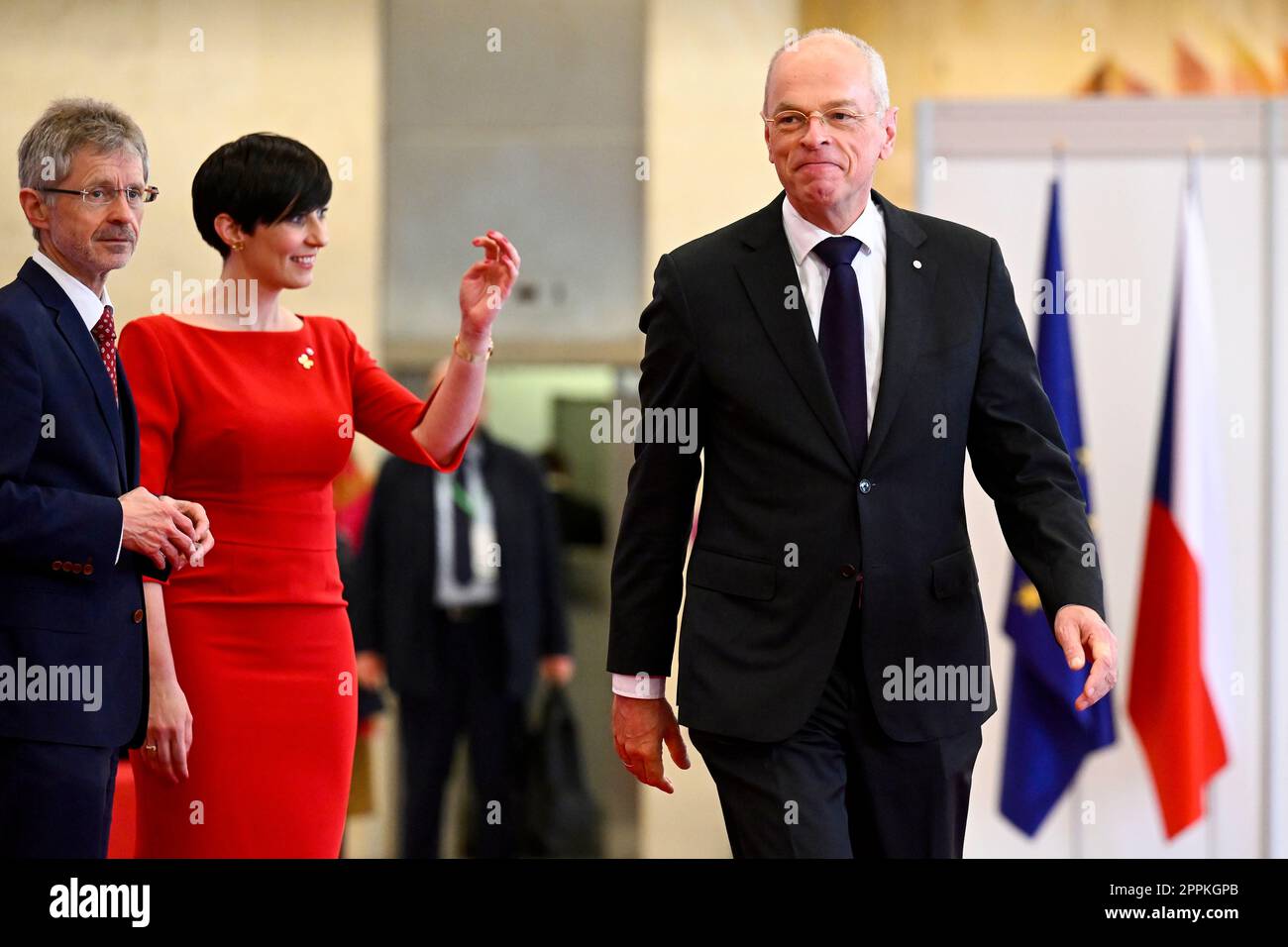 From left: Czech Senate chairman Milos Vystrcil, Czech Chamber of ...