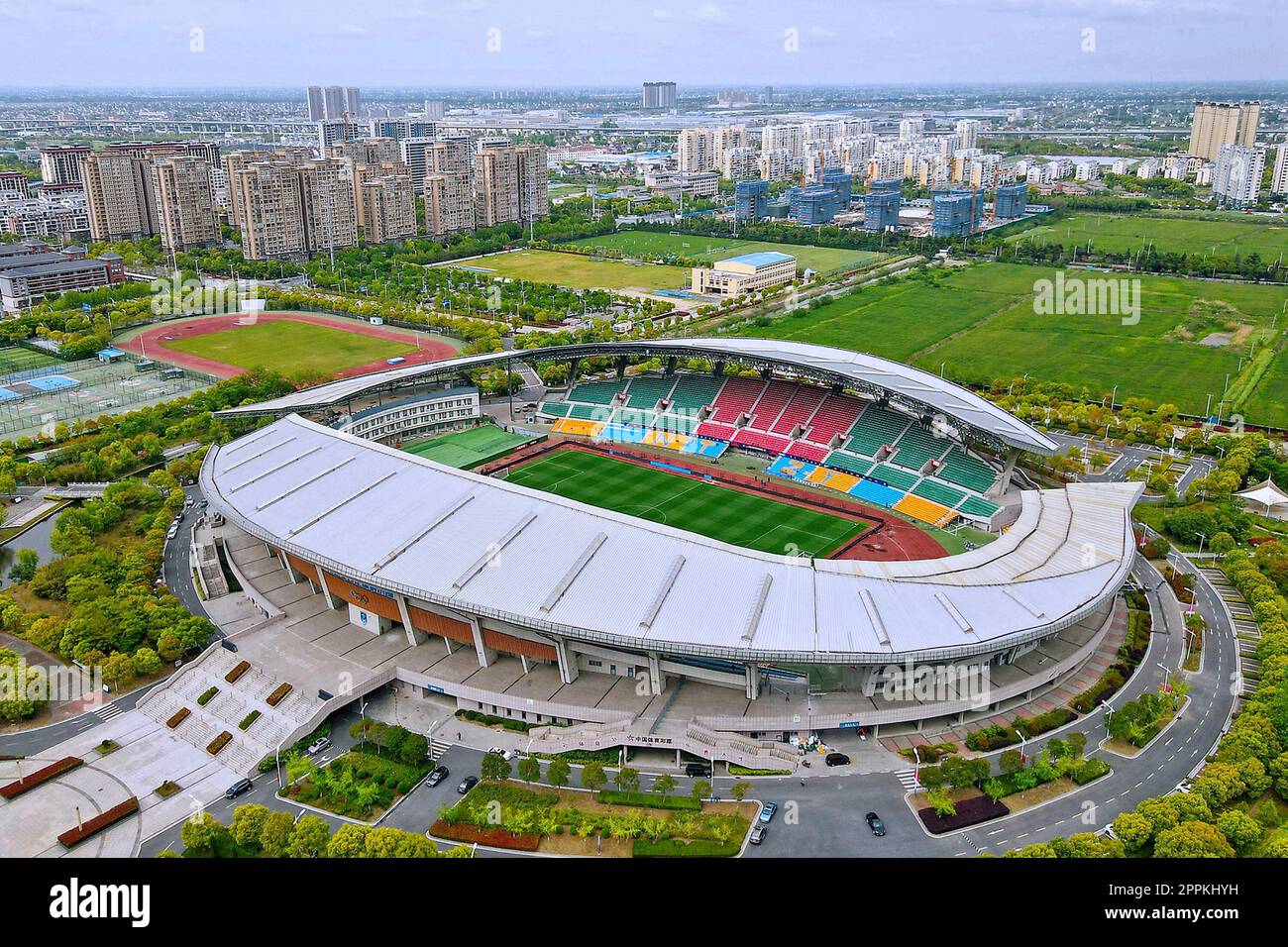 Olympic stadium china aerial hi-res stock photography and images - Alamy