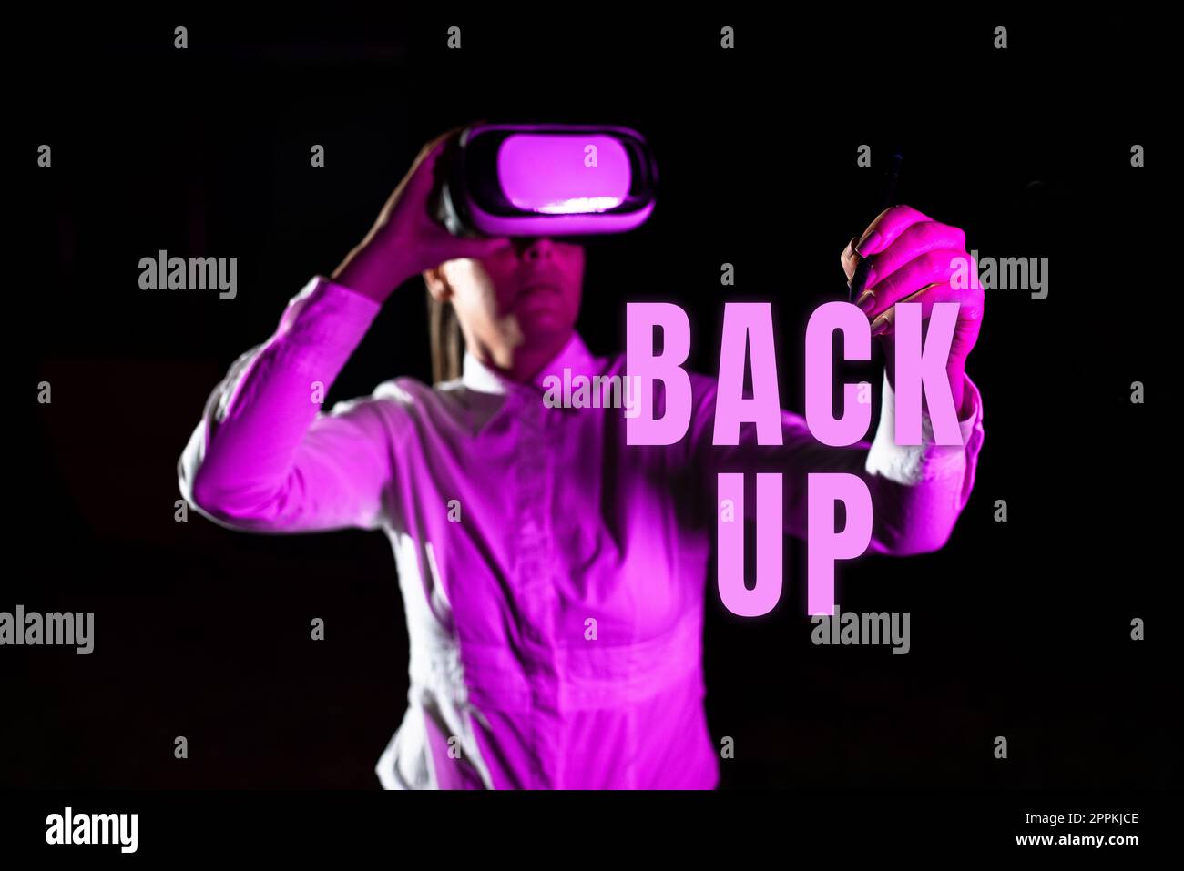 Conceptual display Backup. Business idea process that protects ...