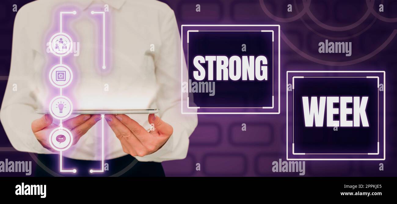 Text caption presenting Strong Weak. Conceptual photo the leadership ...