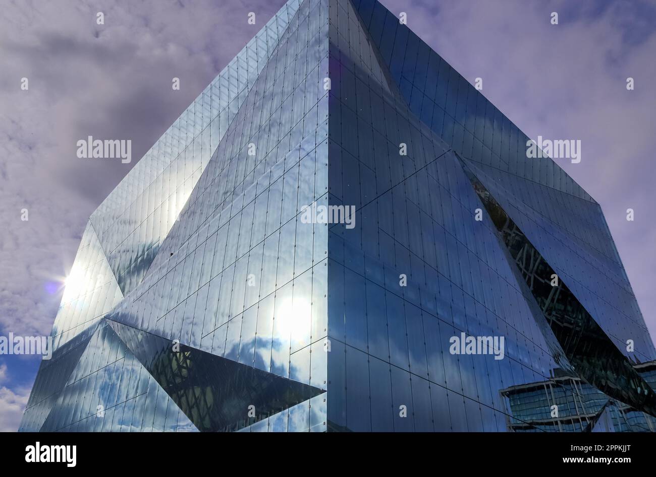 Berlin, Germany - 03. October 2022: View of the famous Cube building in ...