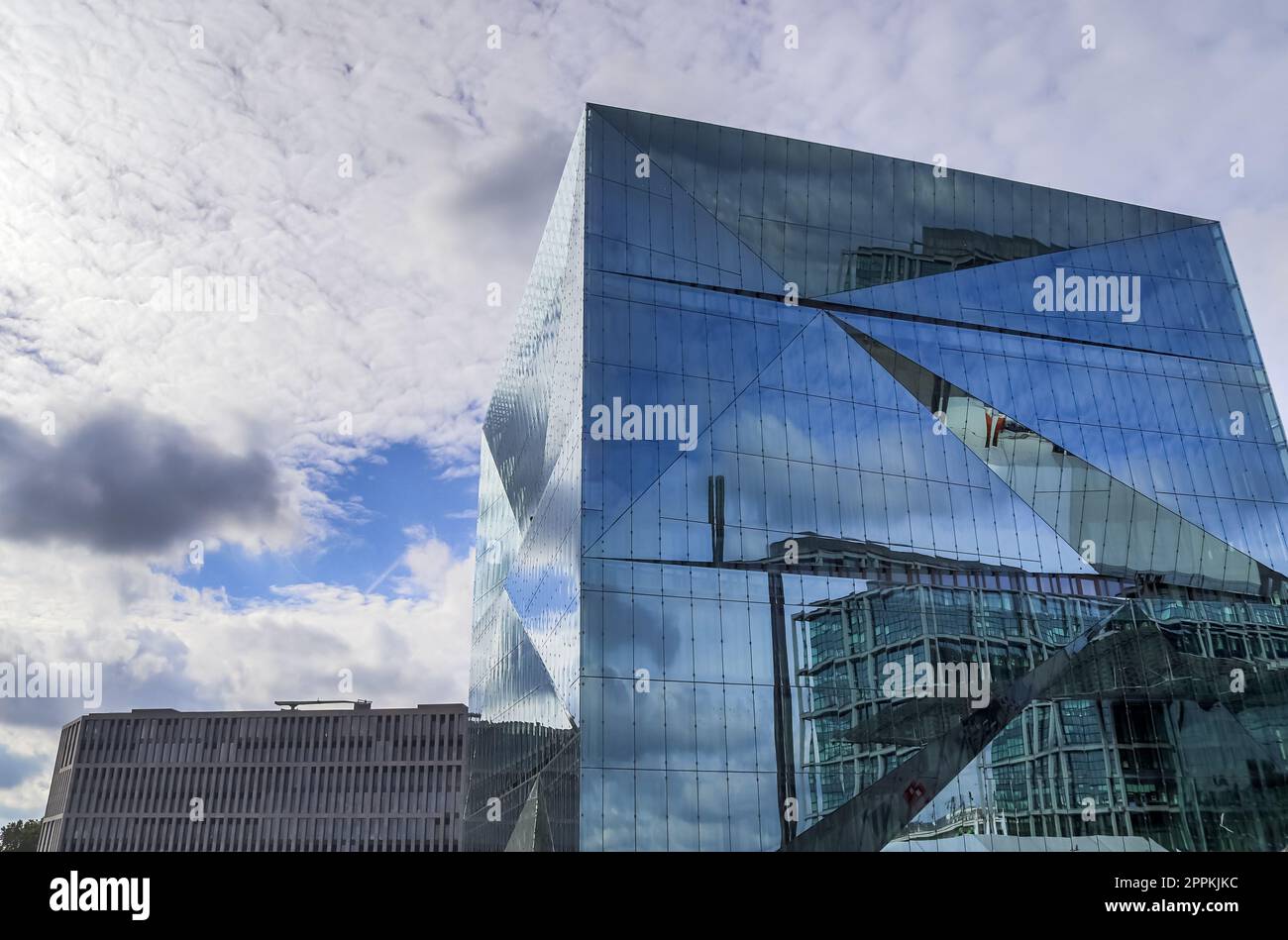 Berlin, Germany - 03. October 2022: View of the famous Cube building in ...