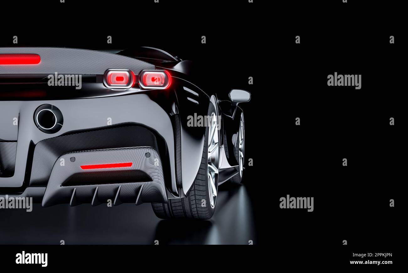 Sports car rear view hi-res stock photography and images - Alamy