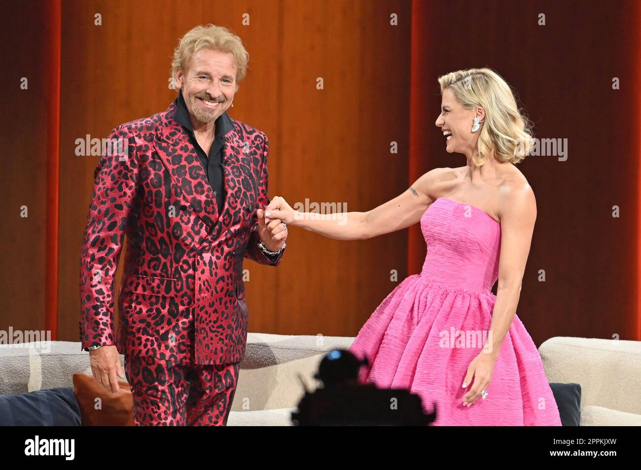 Thomas Gottschalk,Michelle Hunziker,Wetten Dass..? from the exhibition ...