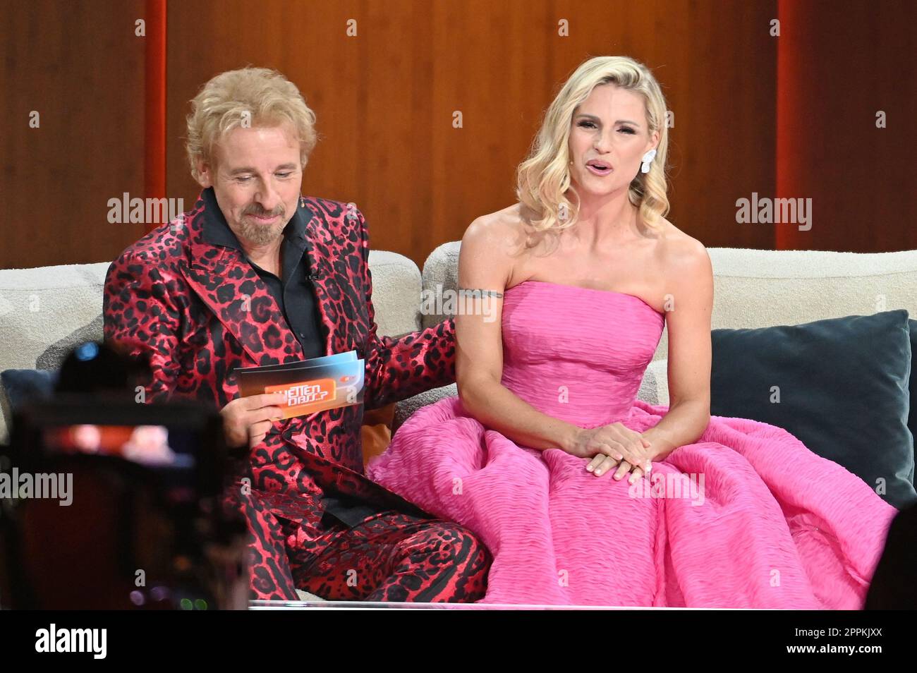 Thomas Gottschalk,Michelle Hunziker,Wetten Dass..? from the exhibition ...
