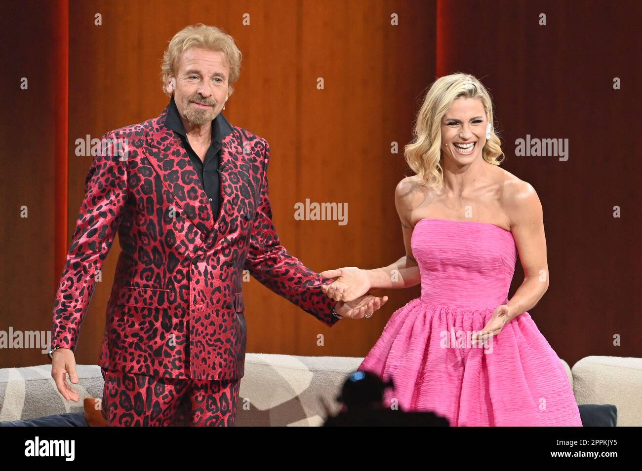 Thomas Gottschalk,Michelle Hunziker,Wetten Dass..? from the exhibition ...