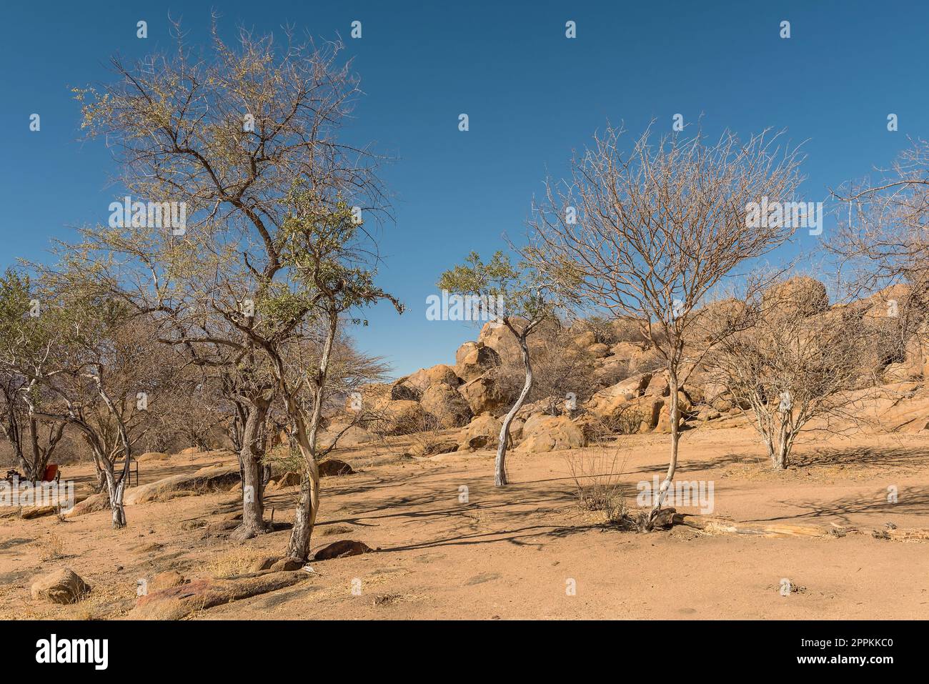 The landscape of the Erongo Mountains in Namibia Stock Photo - Alamy