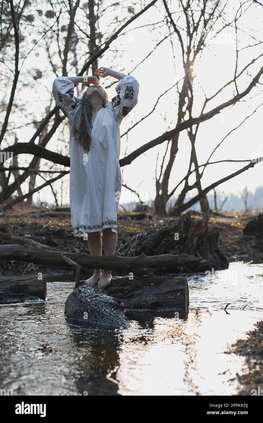Enjoying nature silence scenic photography Stock Photo - Alamy