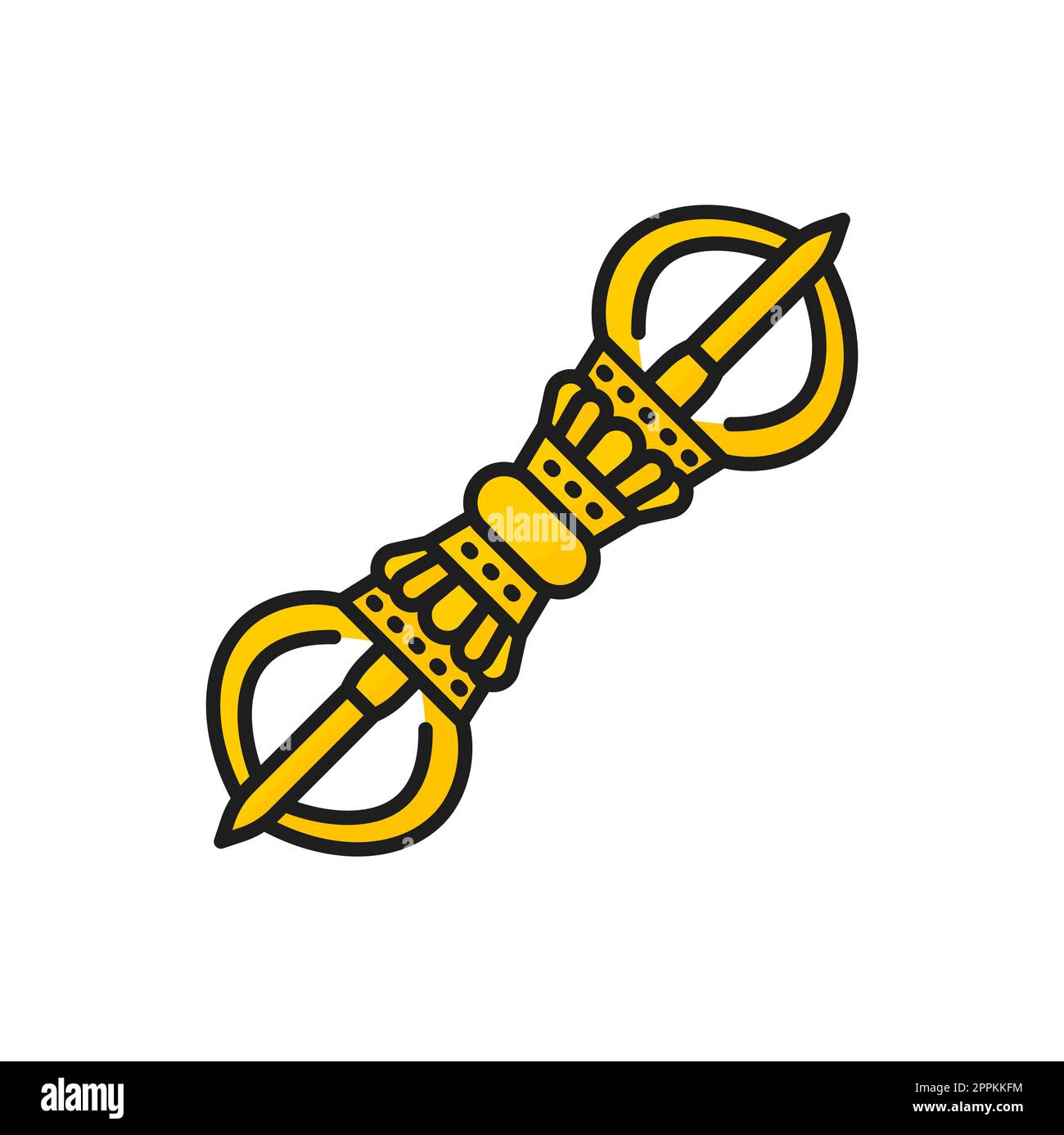 Tibetan buddhist thunderbolt container for relics, flaming sacred jewel ...