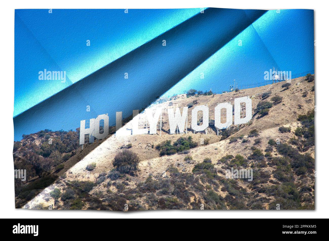 Creative picture of Hollywood sign in Los Angeles - landmark photo ...