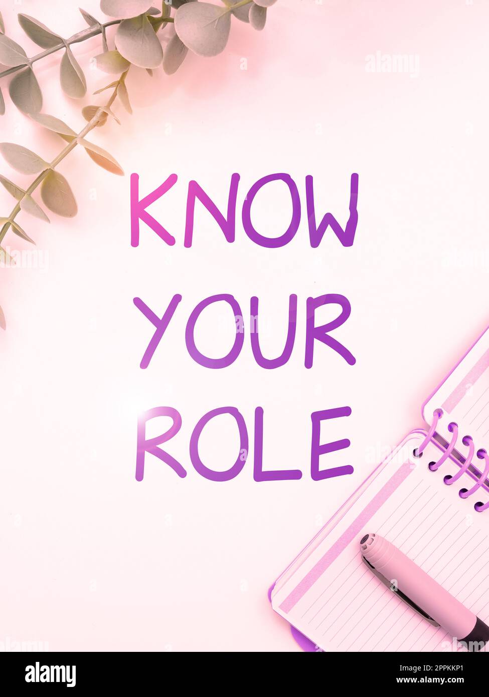 Handwriting text Know Your Role. Conceptual photo Be clear of one ...