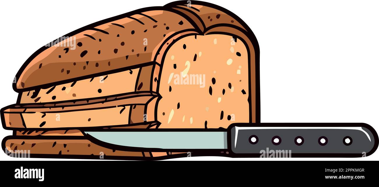 Freshly baked bread a symbol of gourmet meal Stock Vector Image & Art ...