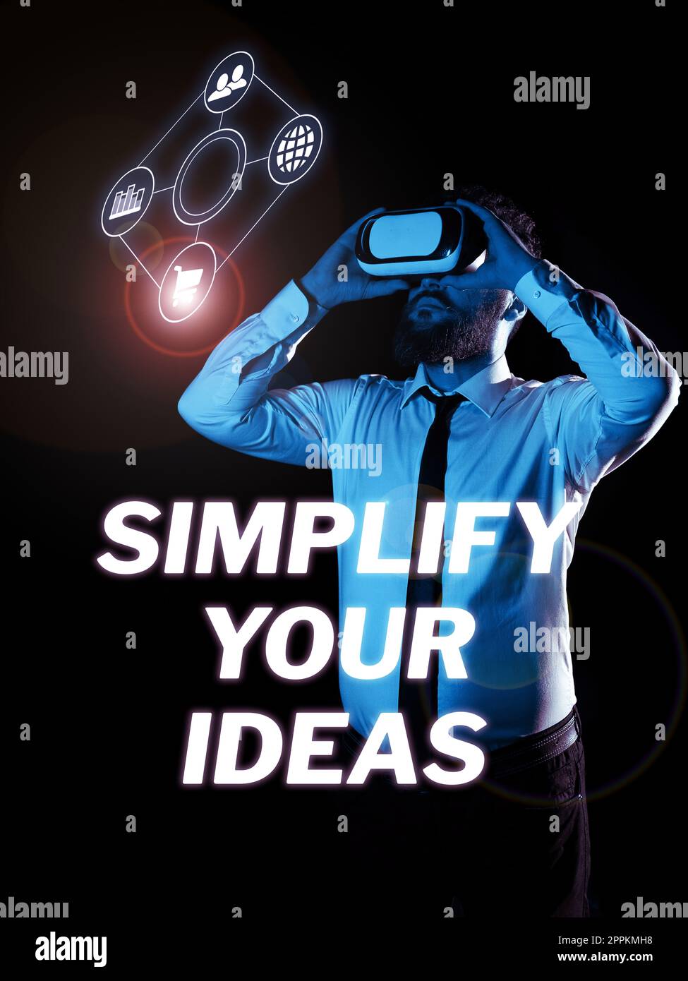 Handwriting text Simplify Your Ideas. Internet Concept make simple or ...