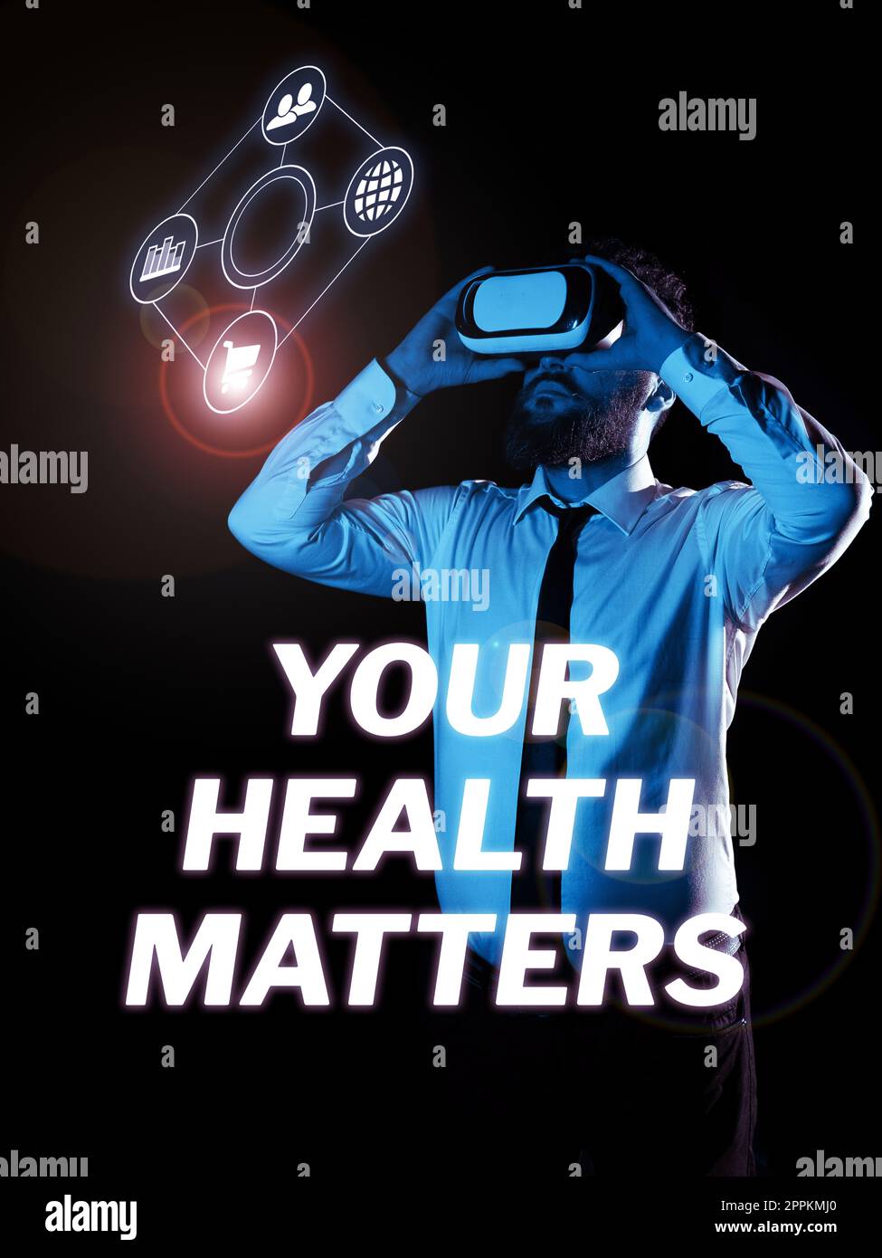 Hand writing sign Your Health Matters. Word for good health is most ...