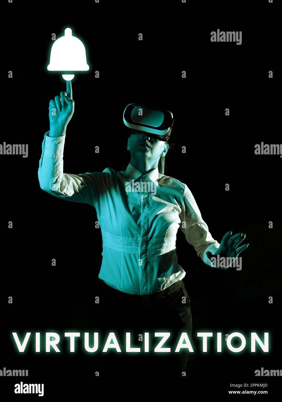 Sign Displaying Virtualization Business Showcase Application Of Virtual Environment To Computer