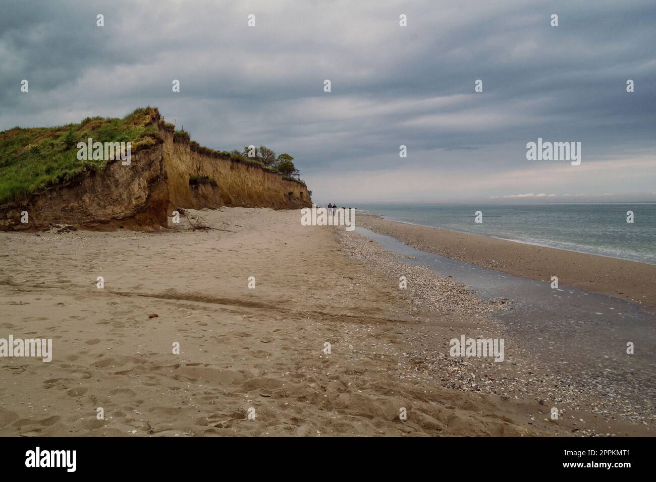 Coast path along cliff landscape photo Stock Photo - Alamy