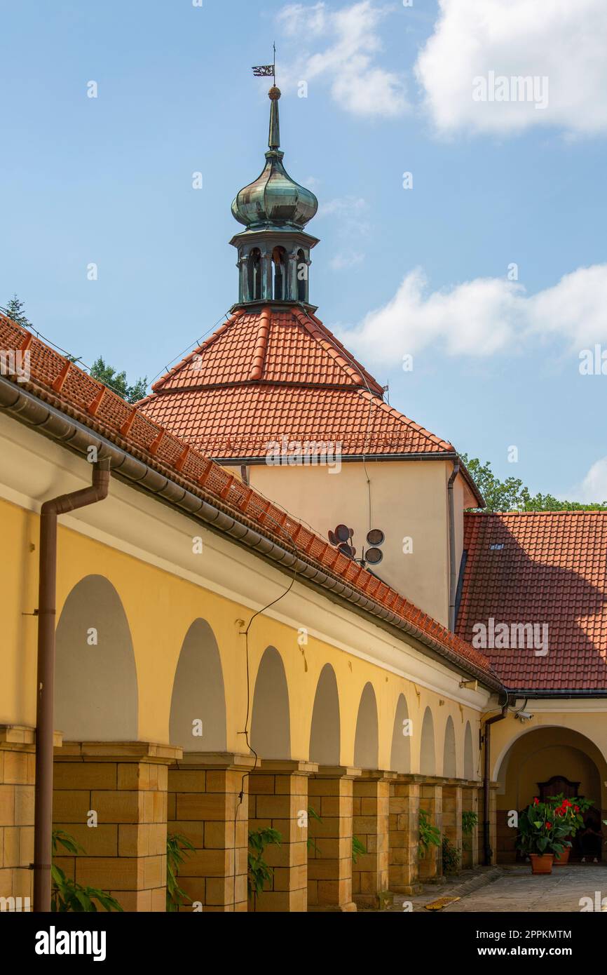 Courtyard of 17th century Passion and Marian sanctuary of Bernardine ...