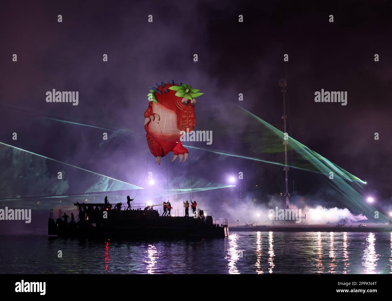 Great Dragon Parade in Cracow Stock Photo - Alamy