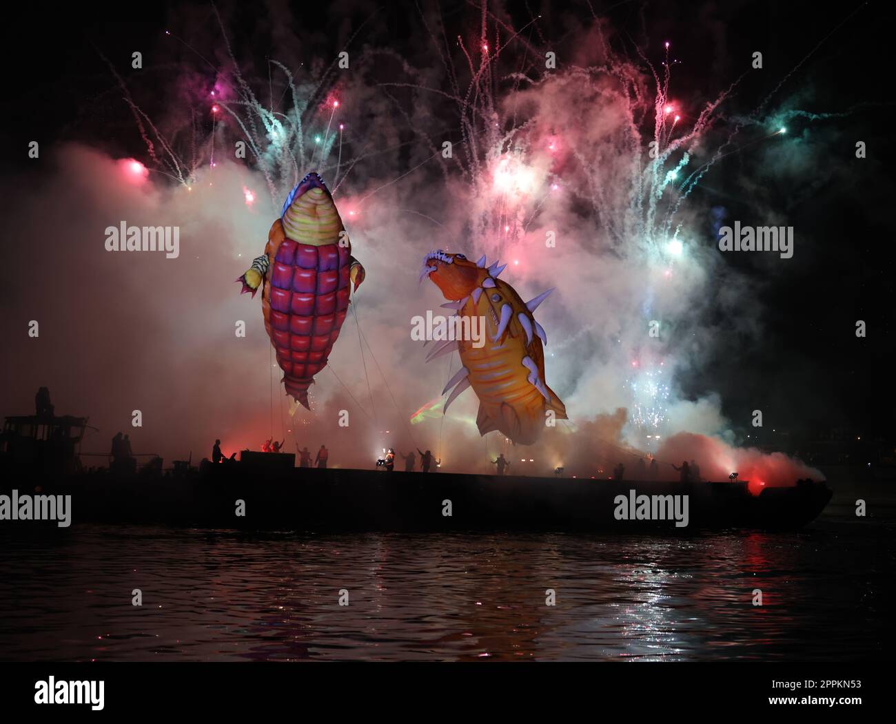 Great Dragon Parade in Cracow Stock Photo - Alamy