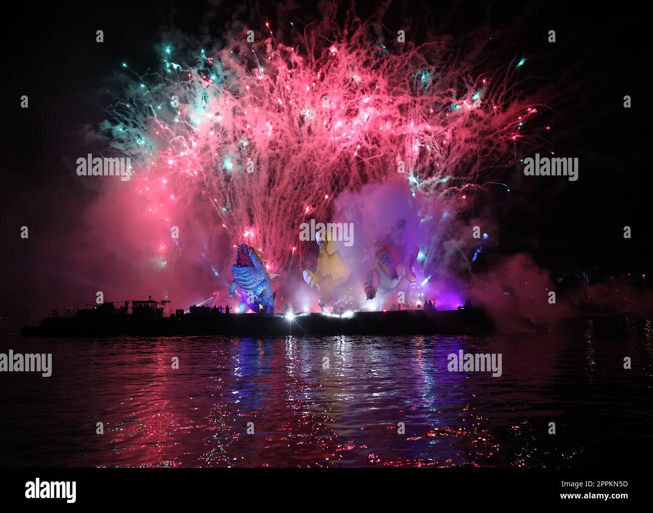 Great Dragon Parade in Cracow Stock Photo - Alamy