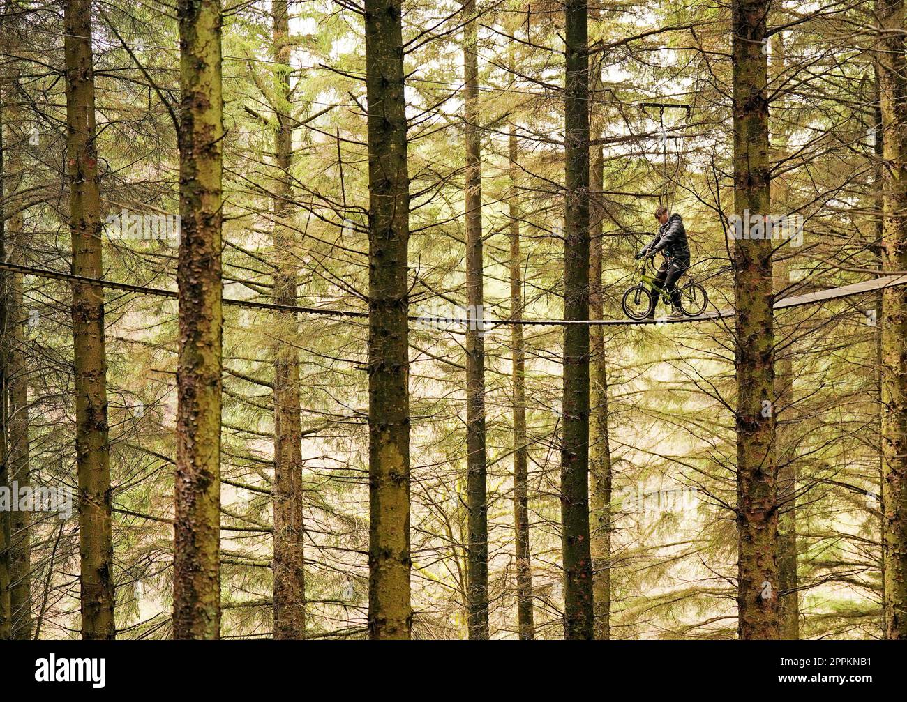Arnas Marzimas from Larkin Community College in Dublin rides a BMX bike ...