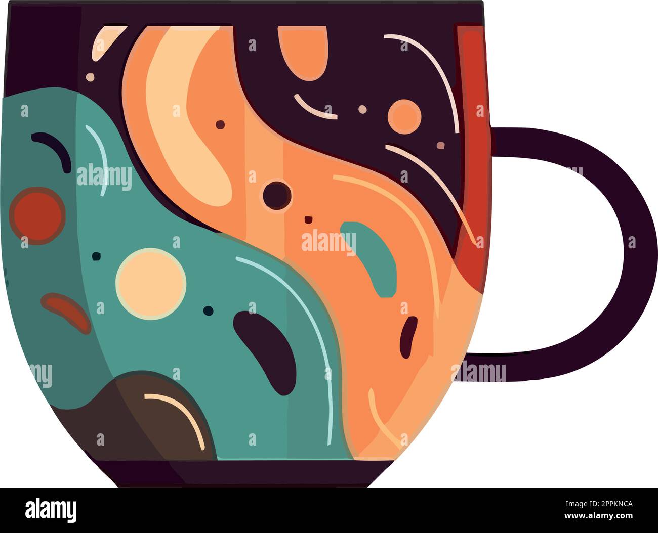 Chocolate ball in mug Stock Vector Images - Alamy