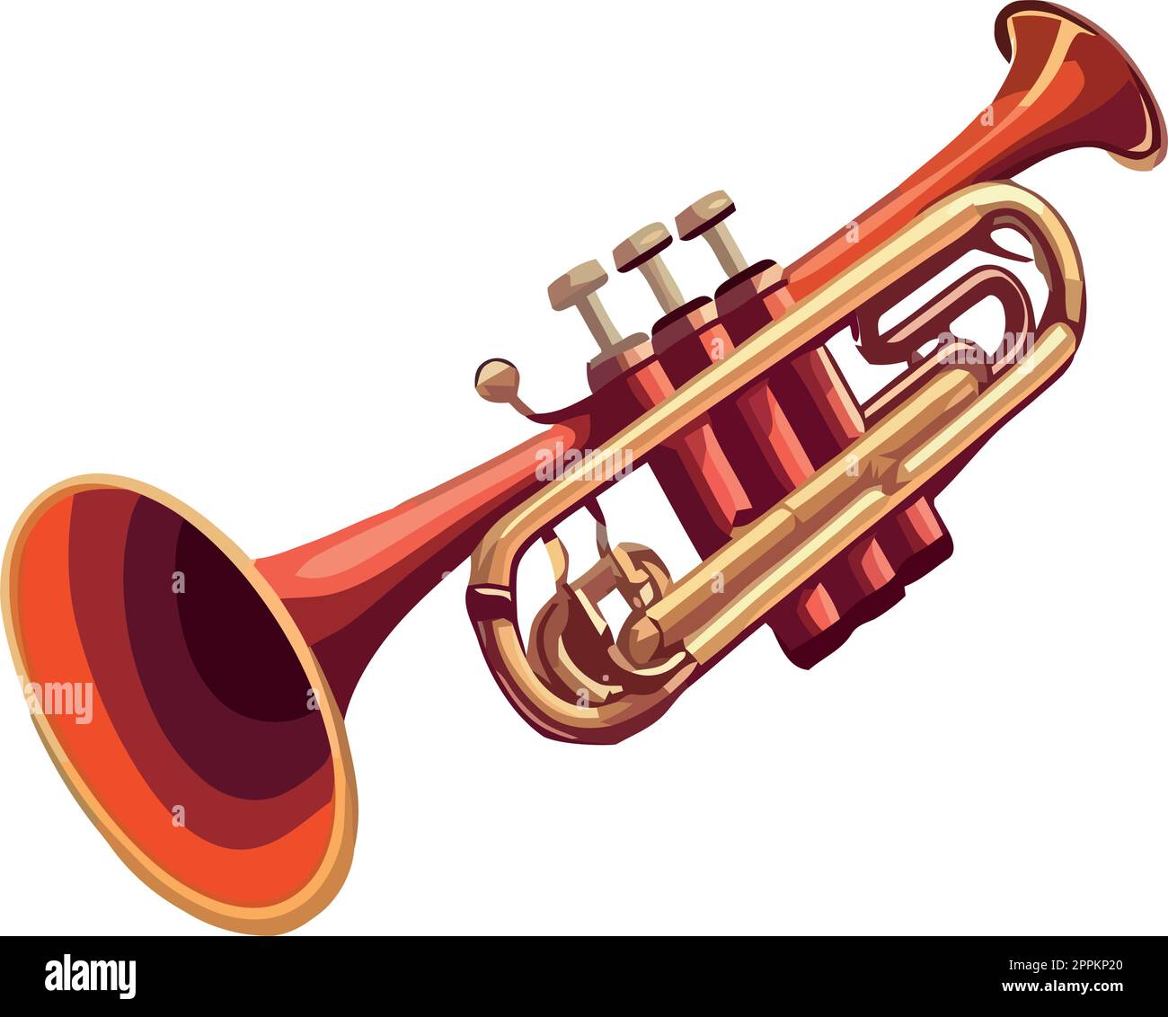 shiny trumpet design Stock Vector Image & Art - Alamy