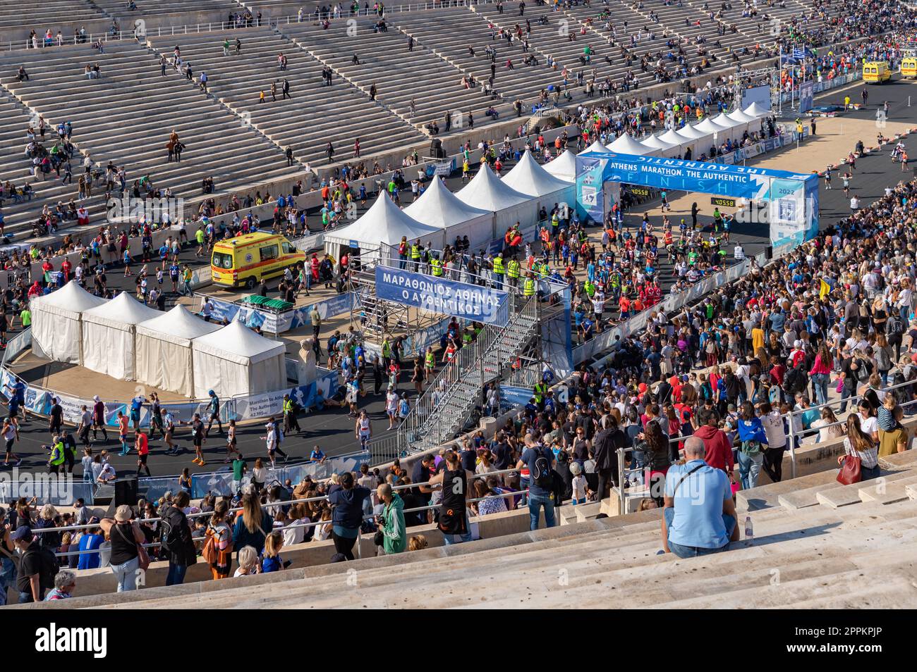 Panathenaic Stadium and Athens Marathon - The Authentic 2022 Stock ...