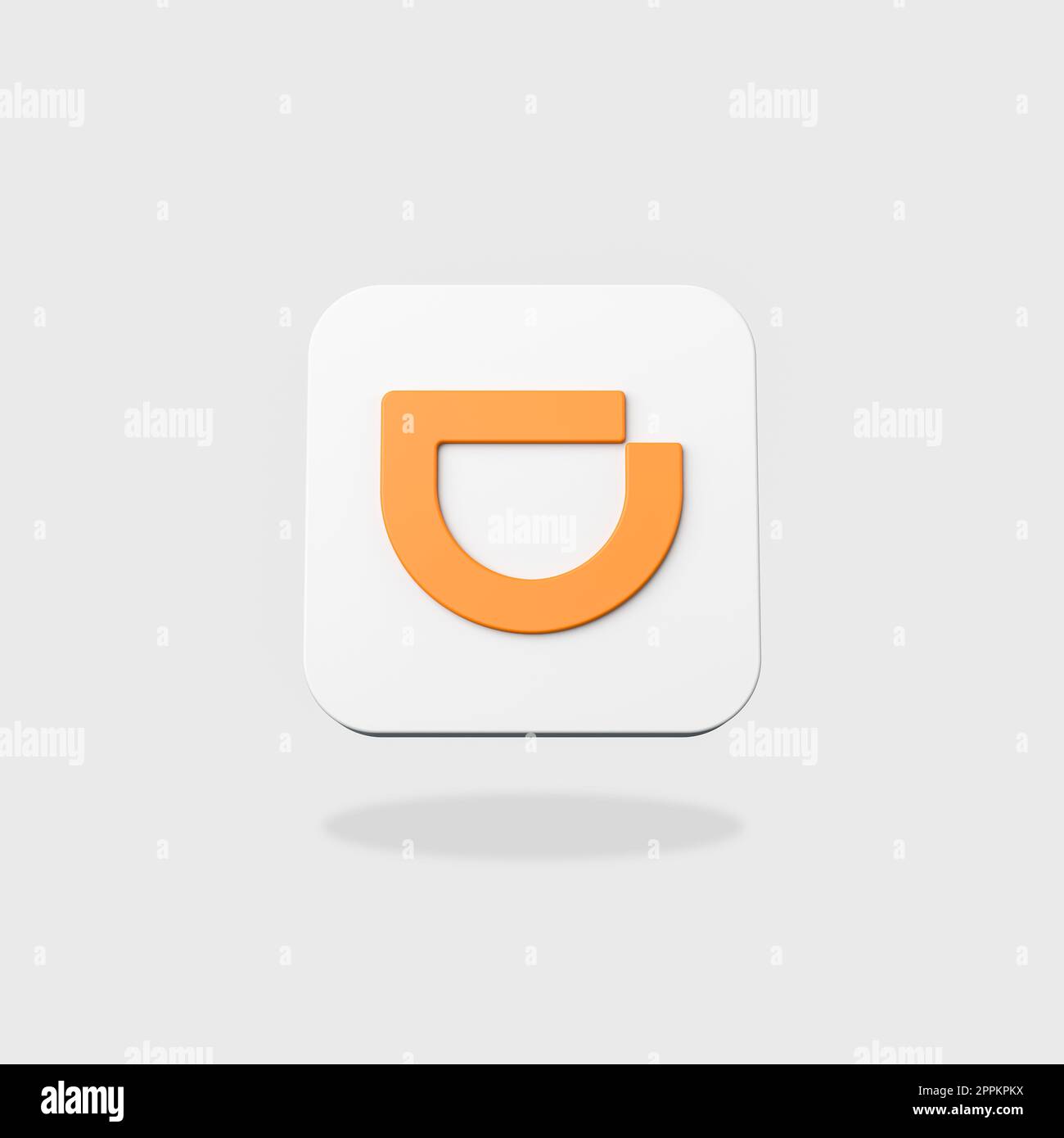 Didi App Icon on Flat Gray Background Stock Photo - Alamy